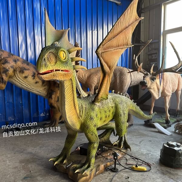 Verde Green Dragon Animatronic-DRA044