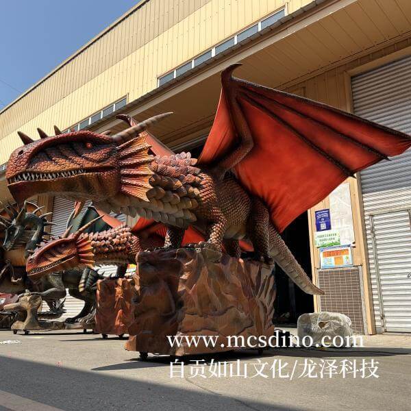 Fire Element Dragon Animatronic-DRA051 – mcsdino