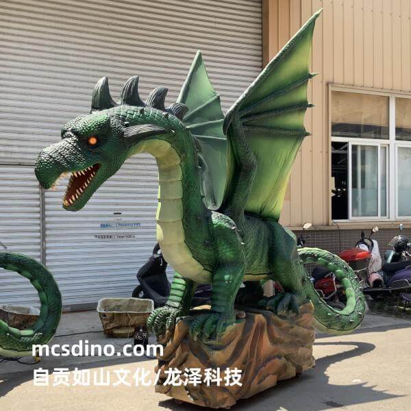 Interactive European Dragon Animatronic Display-DRA047 – mcsdino