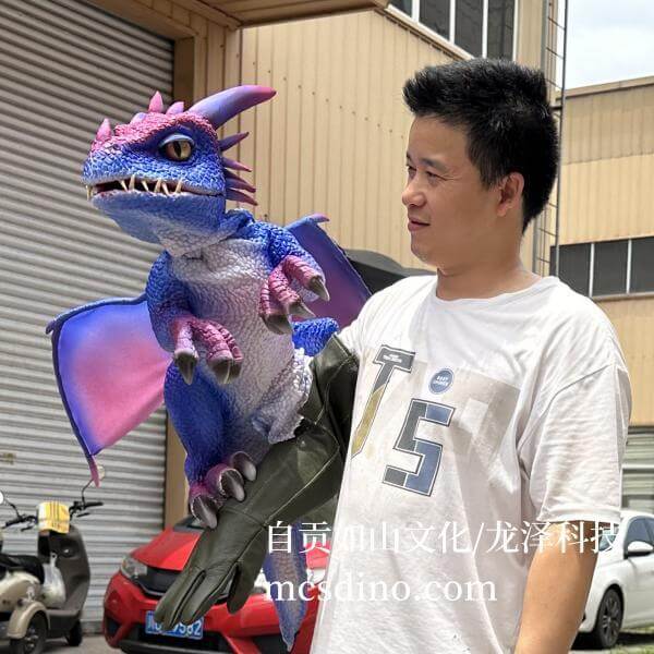 Purple Dragon Puppet-BB118 – mcsdino