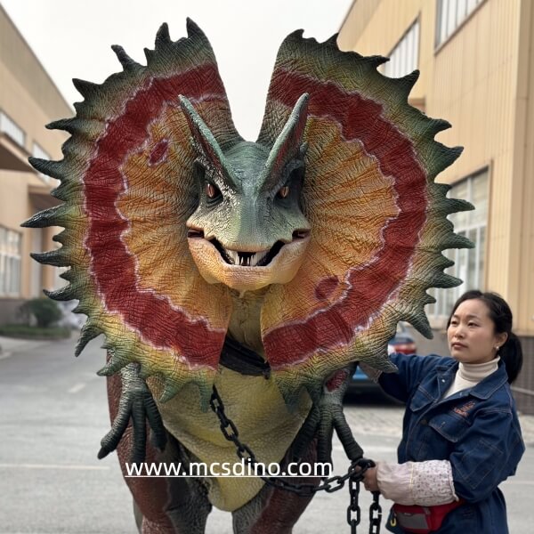 Dilophosaurus Costume Flapping Neck Frill-DCDL800