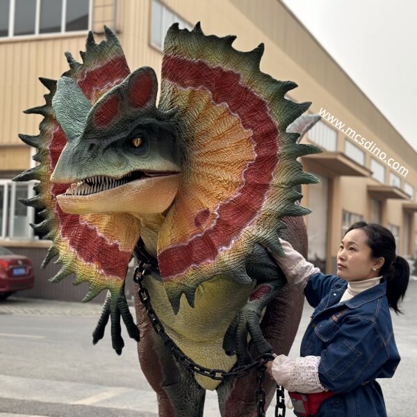 Dilophosaurus Costume Flapping Neck Frill-DCDL800