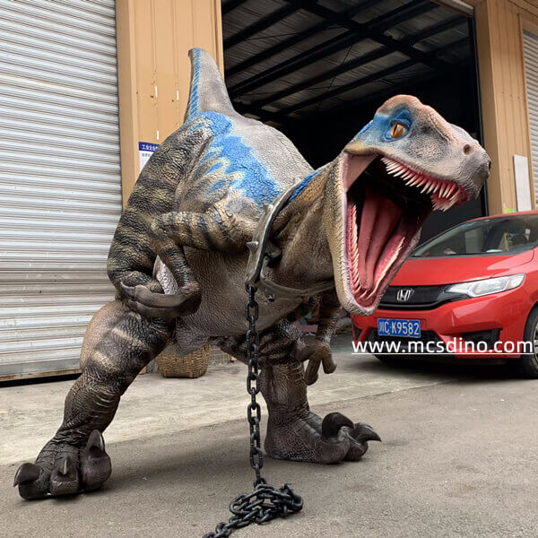 Raptor Blue Suit Dinosaur Puppet-DCRP729
