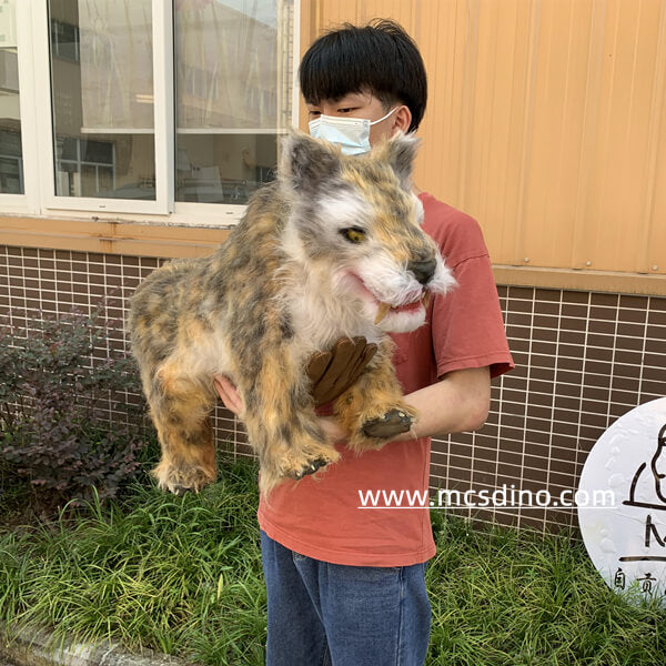 Sabertooth Cat Puppet Smilodon Prop-BB093