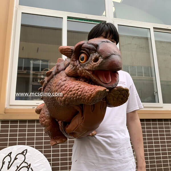 Baby Ankylosaurus Puppet Fake Arm Illusion-BB085