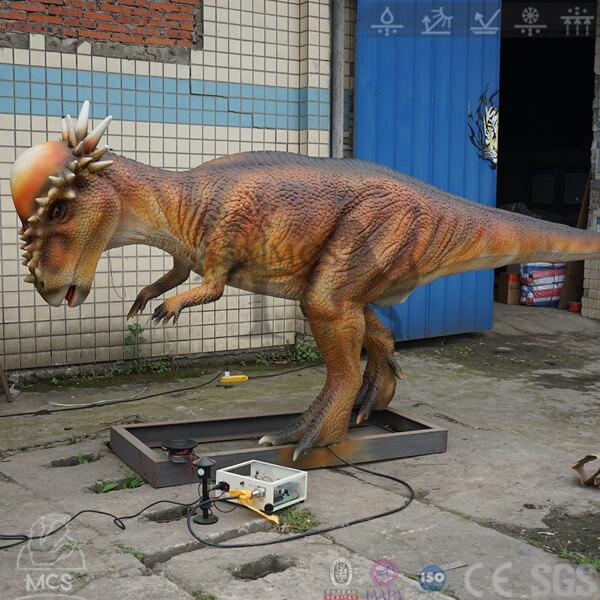 Pachycephalosaurus Animatronics Fighting Head To Head-MCSP001