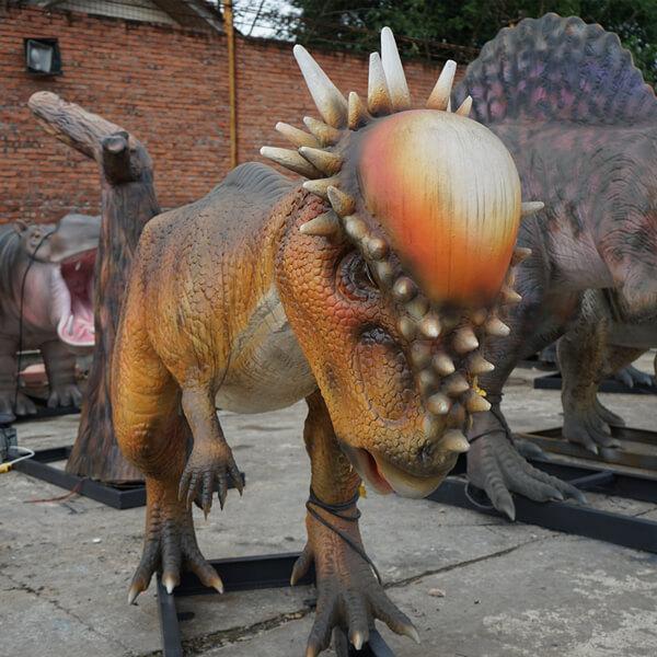 Pachycephalosaurus Animatronics Fighting Head To Head-MCSP001