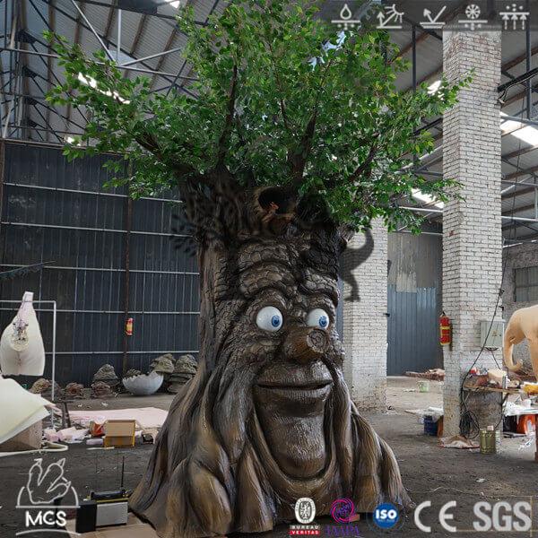 Christmas Animatronic Old Tree Man Talking Tree Robot-FM001