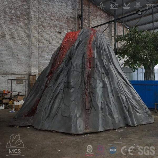 Giant Erupting Volcano Prop For Dinosaur Park-CUS019