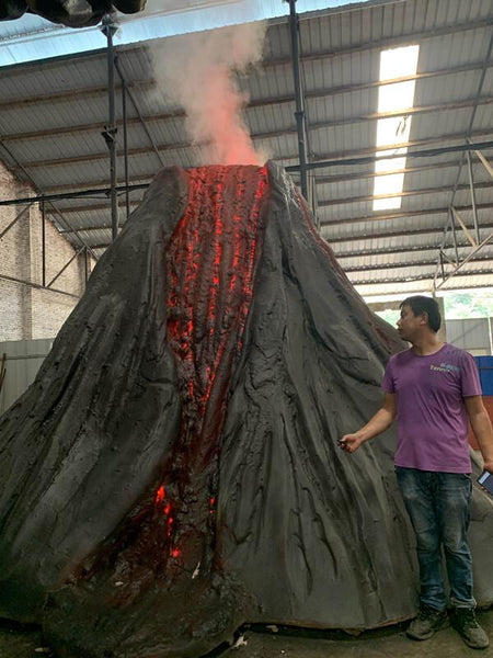 Giant Erupting Volcano Prop For Dinosaur Park-CUS019