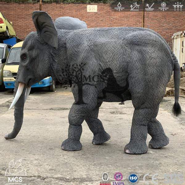 Lifelike 2 Person Elephant Mascot Costume-DCEP001