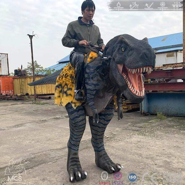 Lifelike Dinosaur Rider Costume T-Rex hunter
