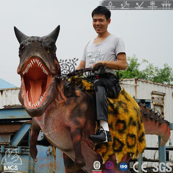 Realistic Ride On Carnotaurus Costume Dino Rider Stilts Suit-DCCA101