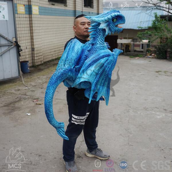 Baby Blue Dragon Puppet-BB069
