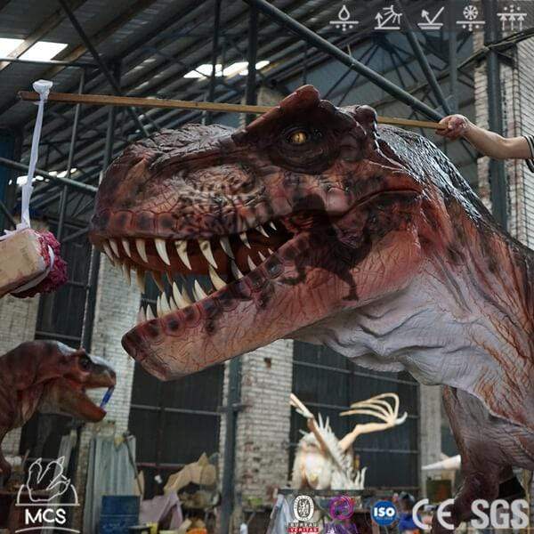 Animatronic T-Rex Bust Edge Sculpture-OTD028