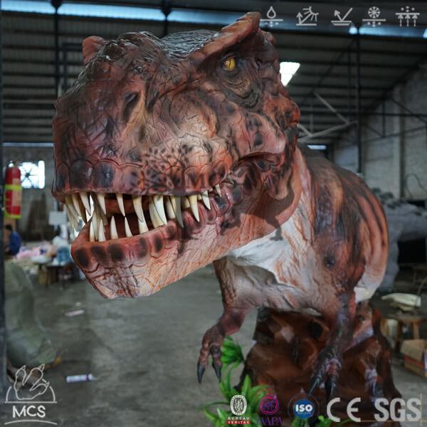 Animatronic T-Rex Bust Edge Sculpture-OTD028