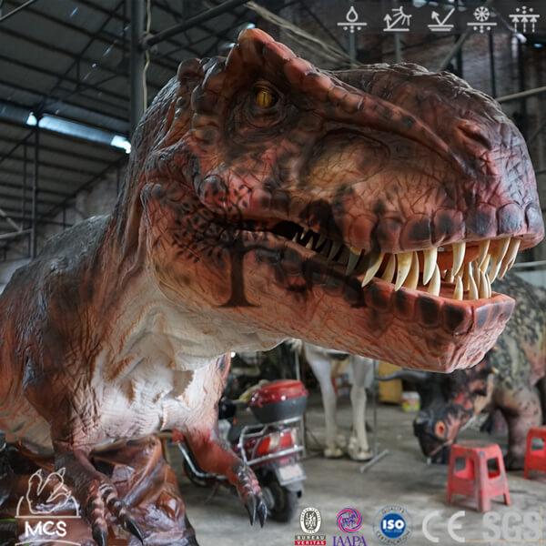 Animatronic T-Rex Bust Edge Sculpture-OTD028