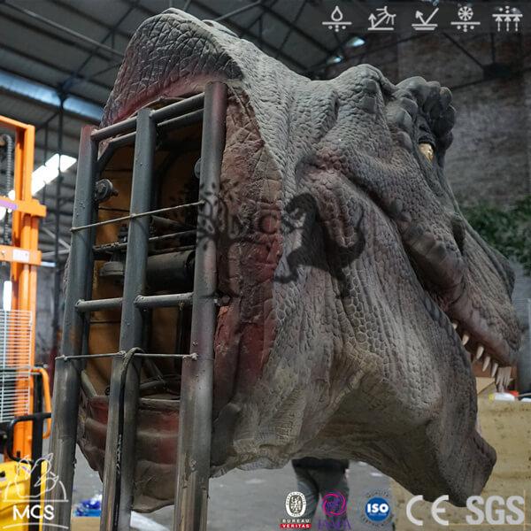 Wall Mounted T-Rex Head Bursting Dinosaur Head Statue-OTD001