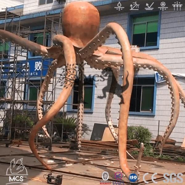 Amusement Attraction Animatronic Octopus Prop
