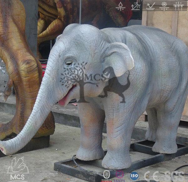 Moveable African Elephant Model