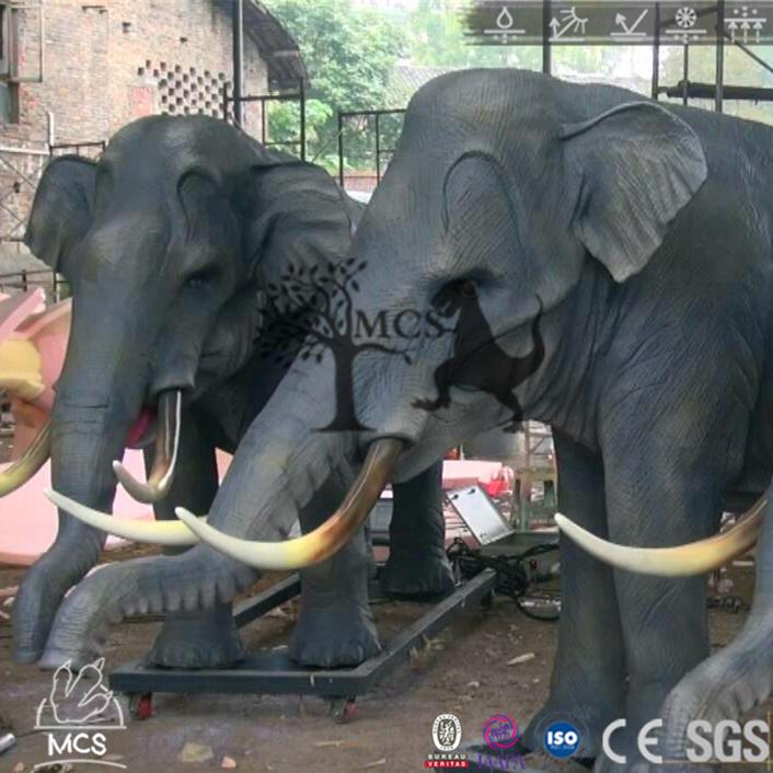 Moveable African Elephant Model