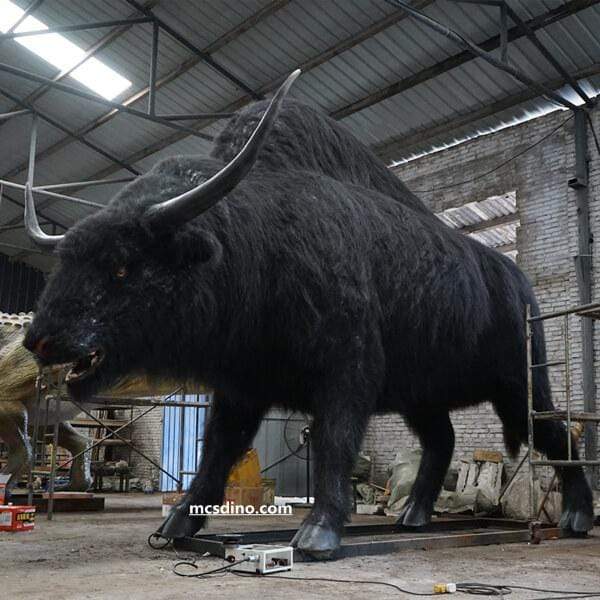 Giant Ice Age Bison latifrons Animatronic Beast-AFB002