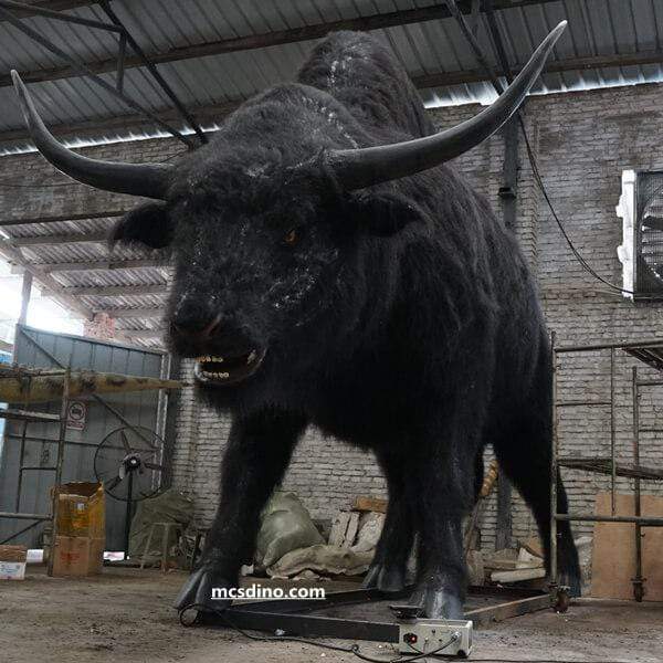 Giant Ice Age Bison latifrons Animatronic Beast-AFB002