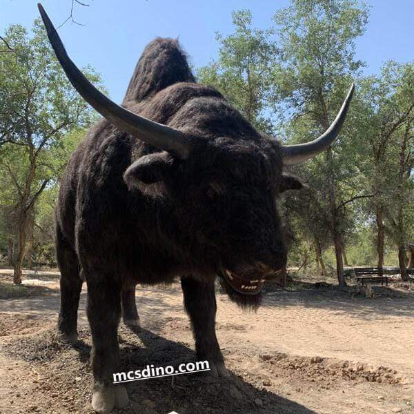 Giant Ice Age Bison latifrons Animatronic Beast-AFB002