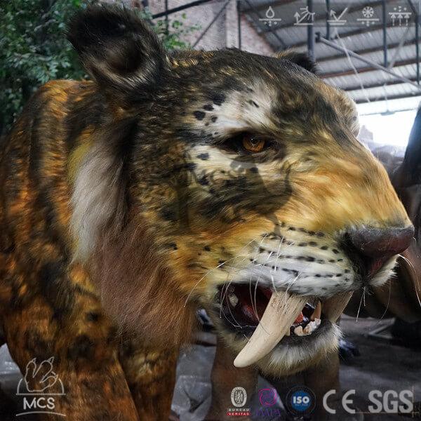 Real Saber Tooth Tiger In Ice