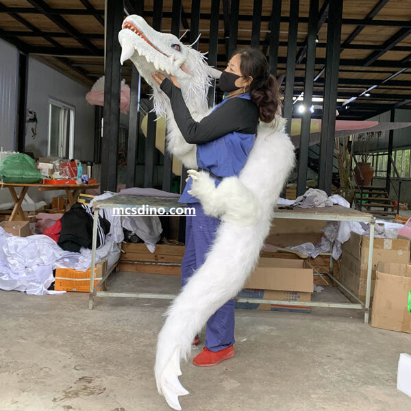 White Dragon Puppet Cosplay-BB078